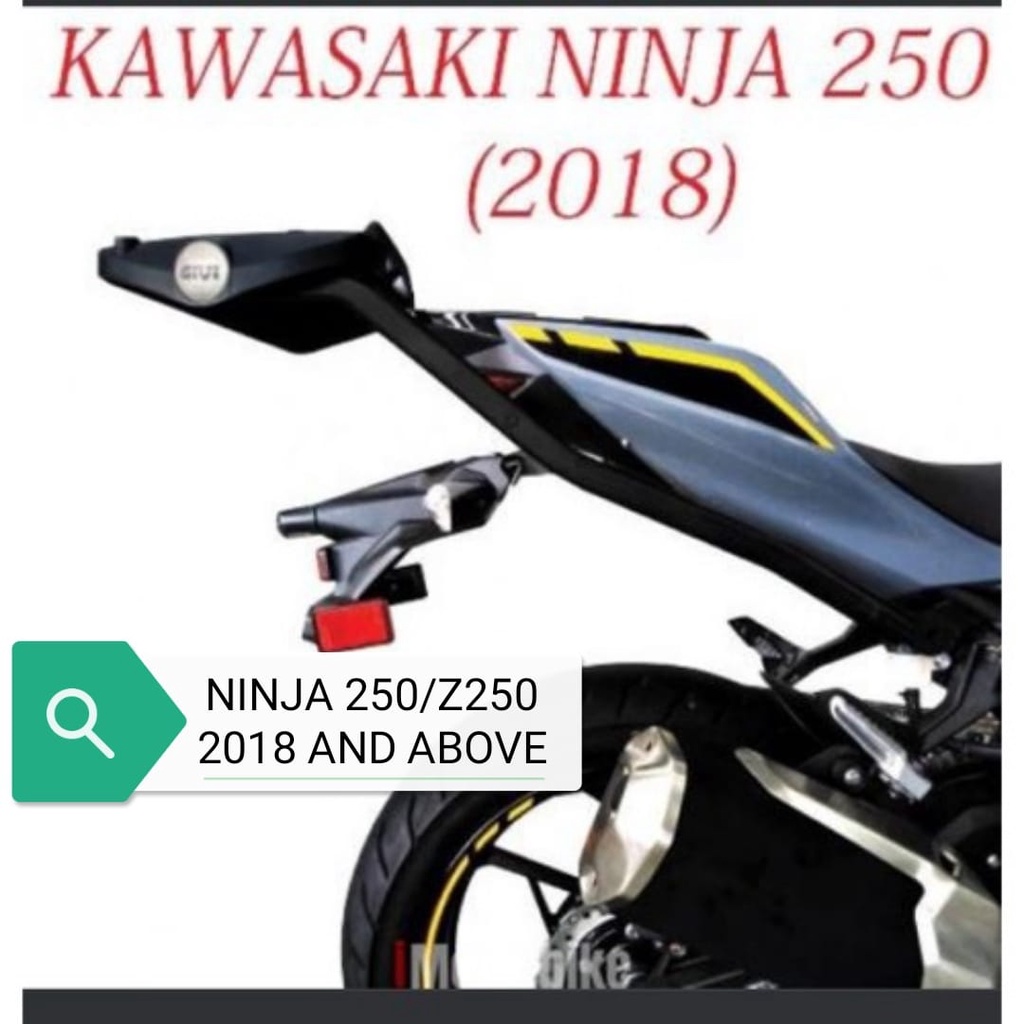 100% ORIGINAL} GIVI MONORACK MODENAS Z250 / NINJA 250 KAWASAKI 2018 ...