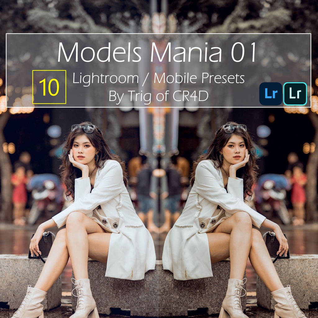 P0127P Lightroom/Mobile Presets: Portrait Series 026 - Models Mania 01 ...