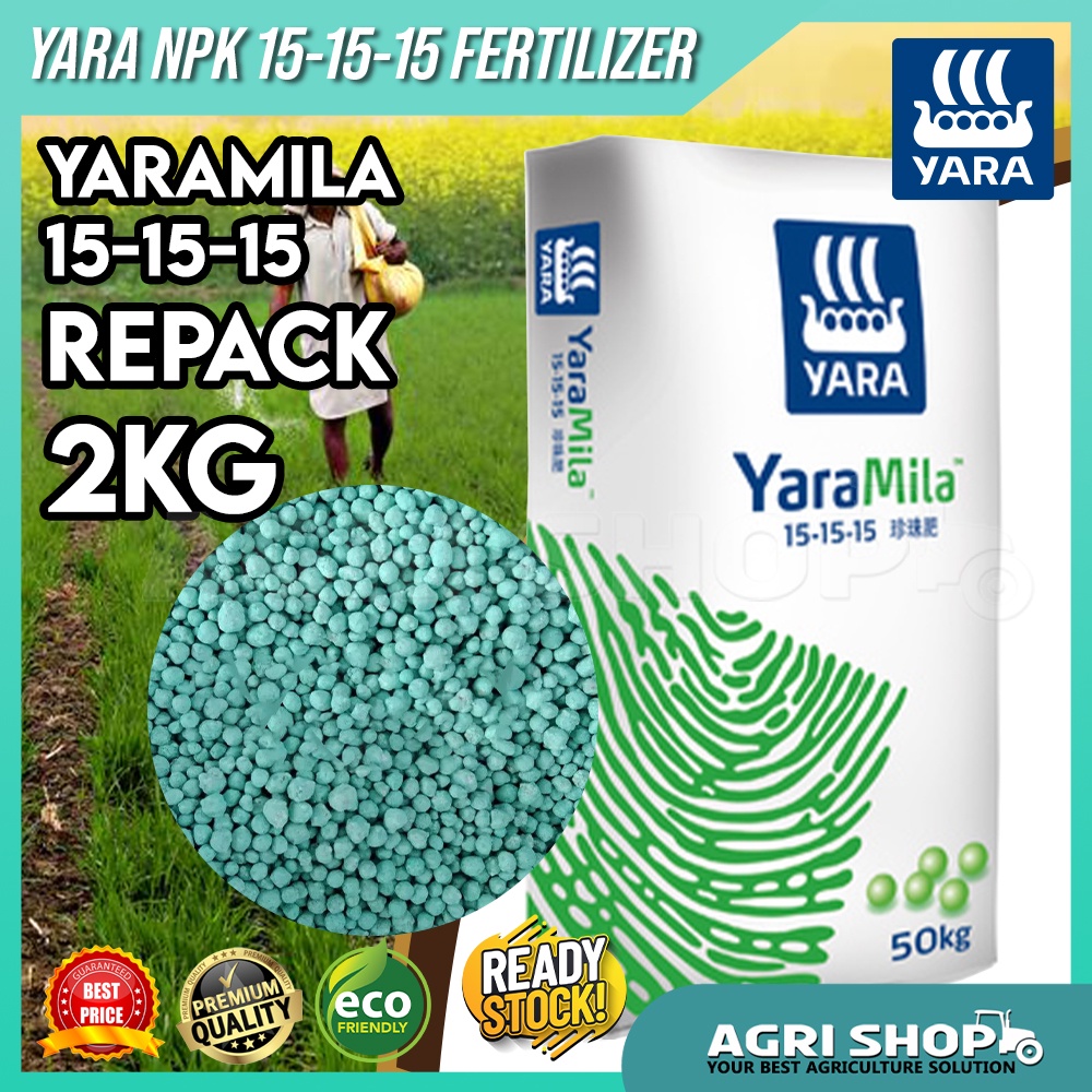 Agrishop YaraMila 15-15-15 (2KG) Baja YaraMila Compound Fertilizer Yara ...