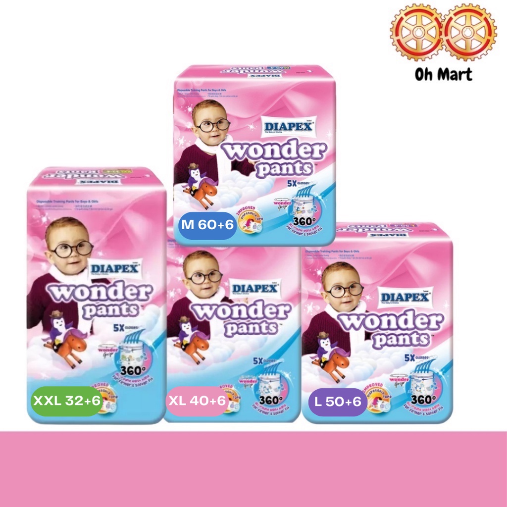 Diapex Wonder Pants Super Jumbo Pack (Size M/L/XL/XXL) | Shopee Malaysia
