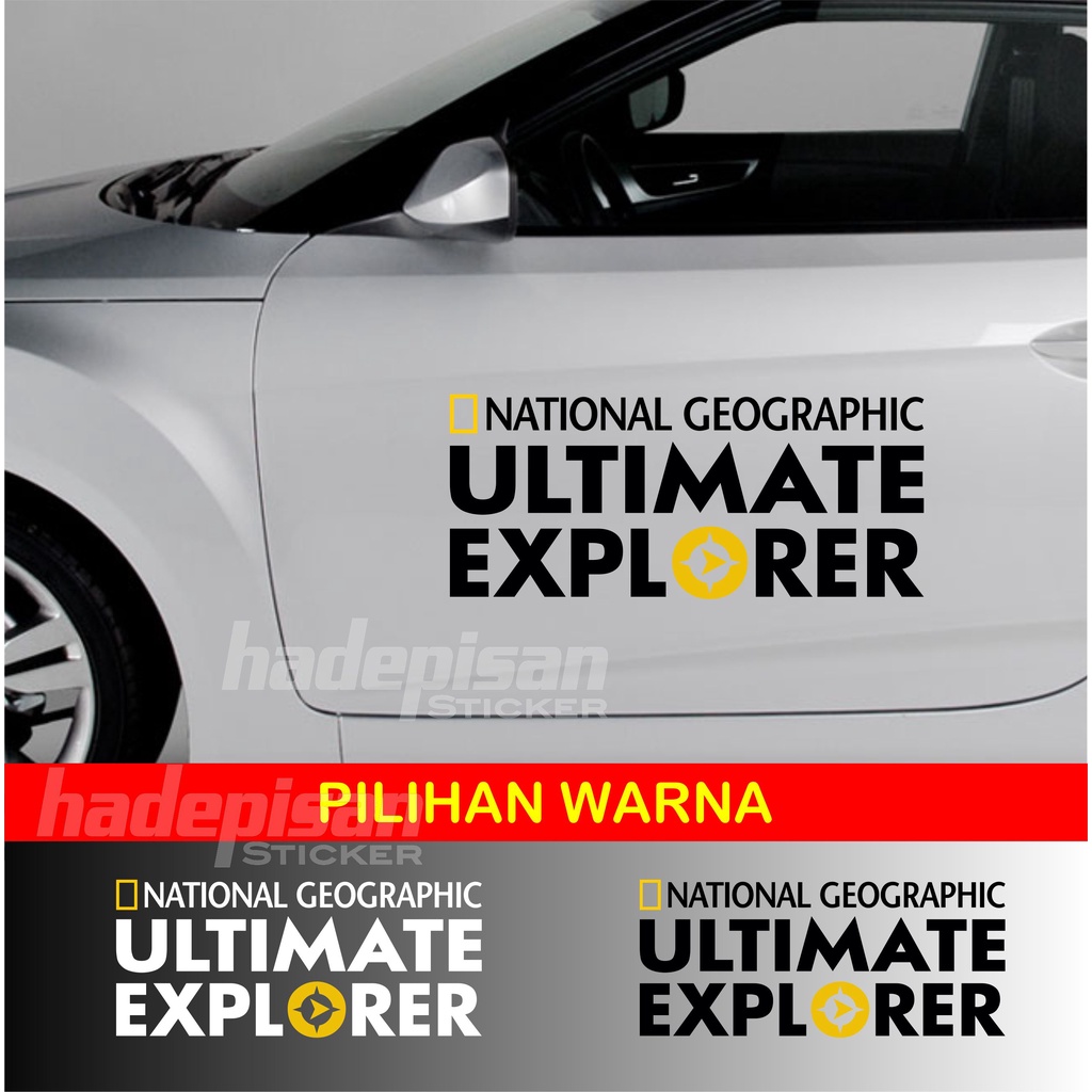 National Geographic Ultimate Explorer Car Glass Door Body Sticker ...