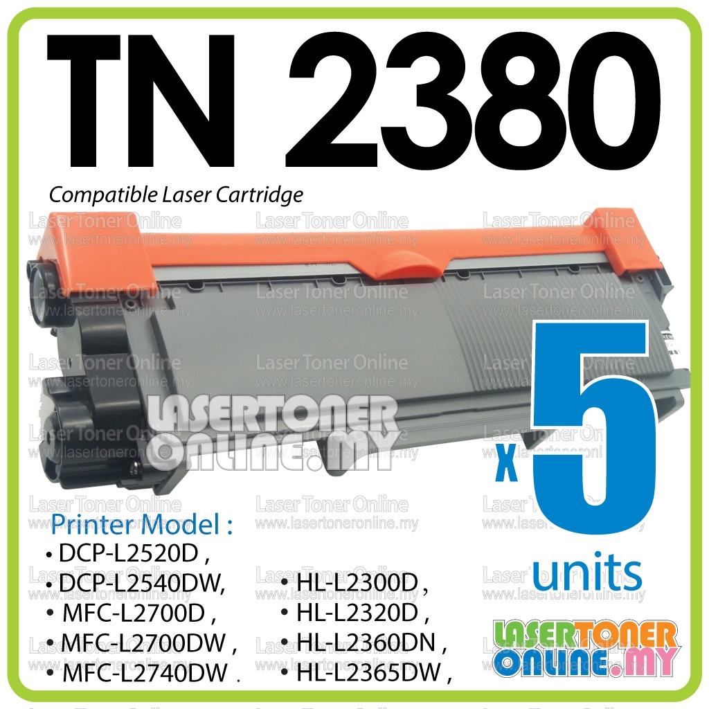TN2380 TN 2380 Compatible Brother HL L2300D L2320D L2360DN L2365DW DCP ...
