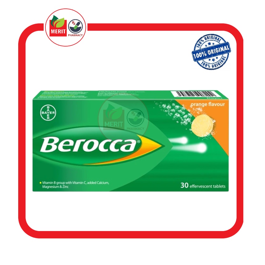 BEROCCA EFFERVESCENT TABLETS ORANGE 15S / 30S | Shopee Malaysia