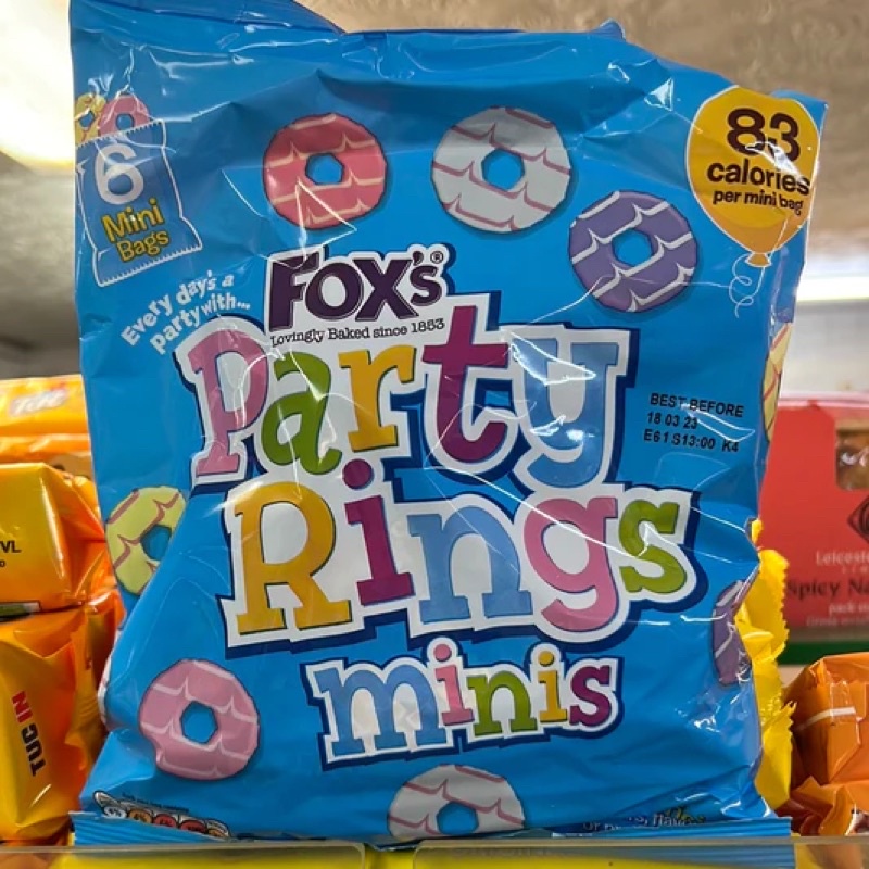 Fox's Party Rings Minis Biscuits 6 x 21g | Shopee Malaysia