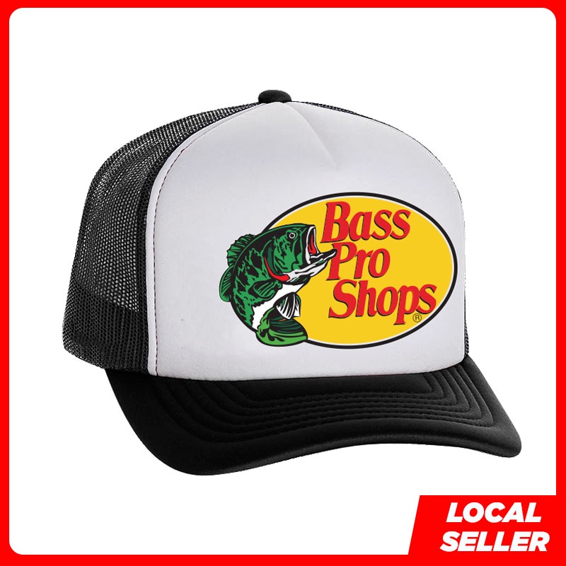 Bass Pro Shop Topi Mancing Pancing Ikan Fishing Snapback Trucker Cap ...