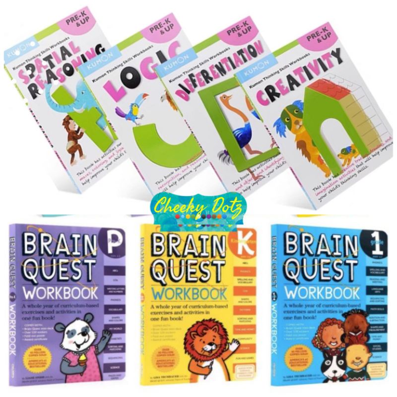 🇲🇾 BRAIN QUEST WORKBOOK | KUMON Critical Thinking Skills Logic ...