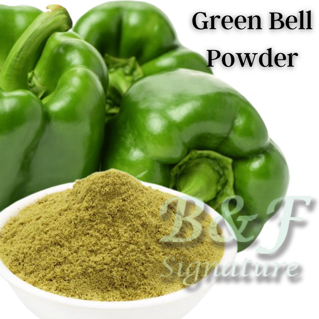 Green Bell Pepper Powder | Green Paprika Powder - Serbuk Paprika ...