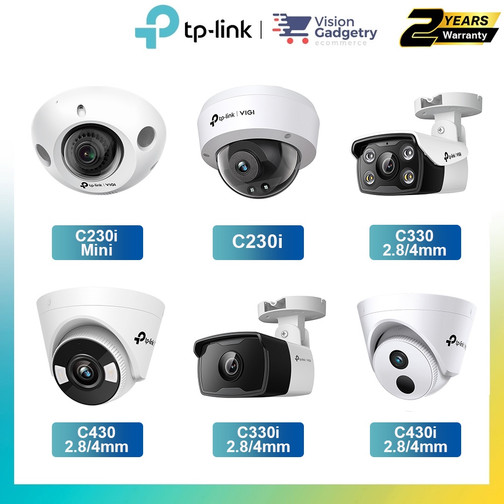 TP-Link VIGI C330 C430 C230i Mini C330i C430i CCTV 3MP Outdoor Full ...