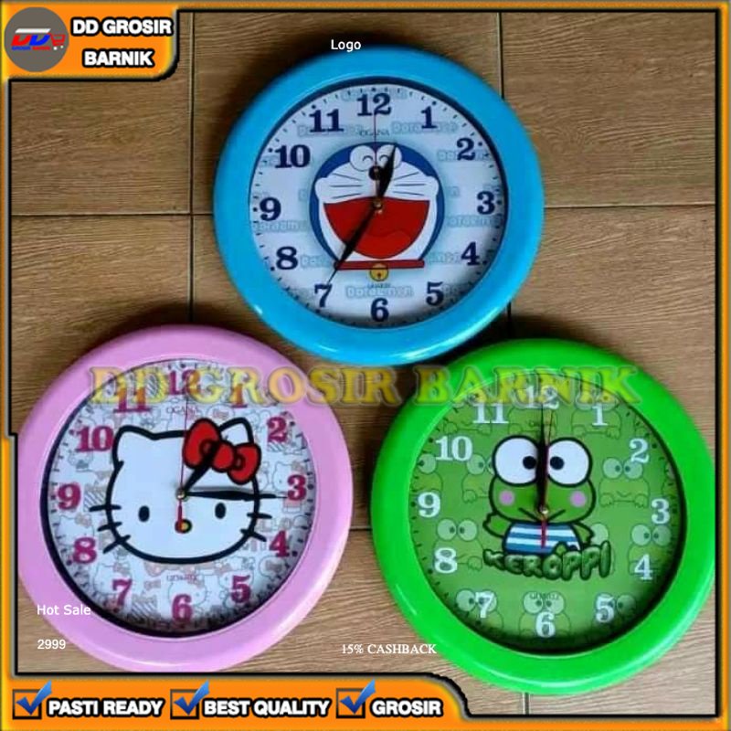 [DGB] Analog Wall Clock Unique Children's Character DORAEMON HELLO ...