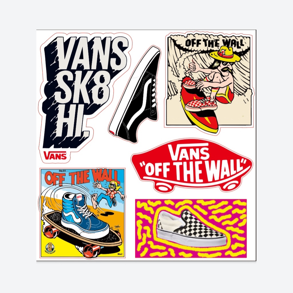 Vans Off The Wall Shoes Sticker Vans Logo Sticker | Shopee Malaysia