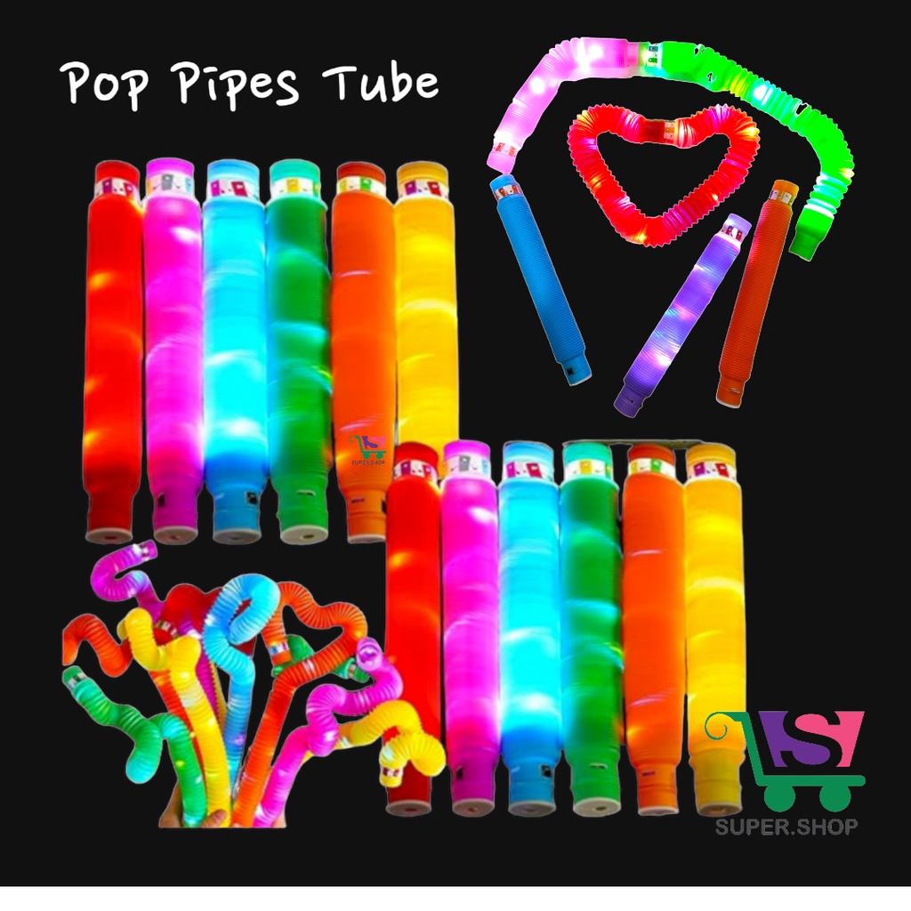 Viral Pop Pipes Tubes Pipe Toys LED On Hose Pipe | Shopee Malaysia