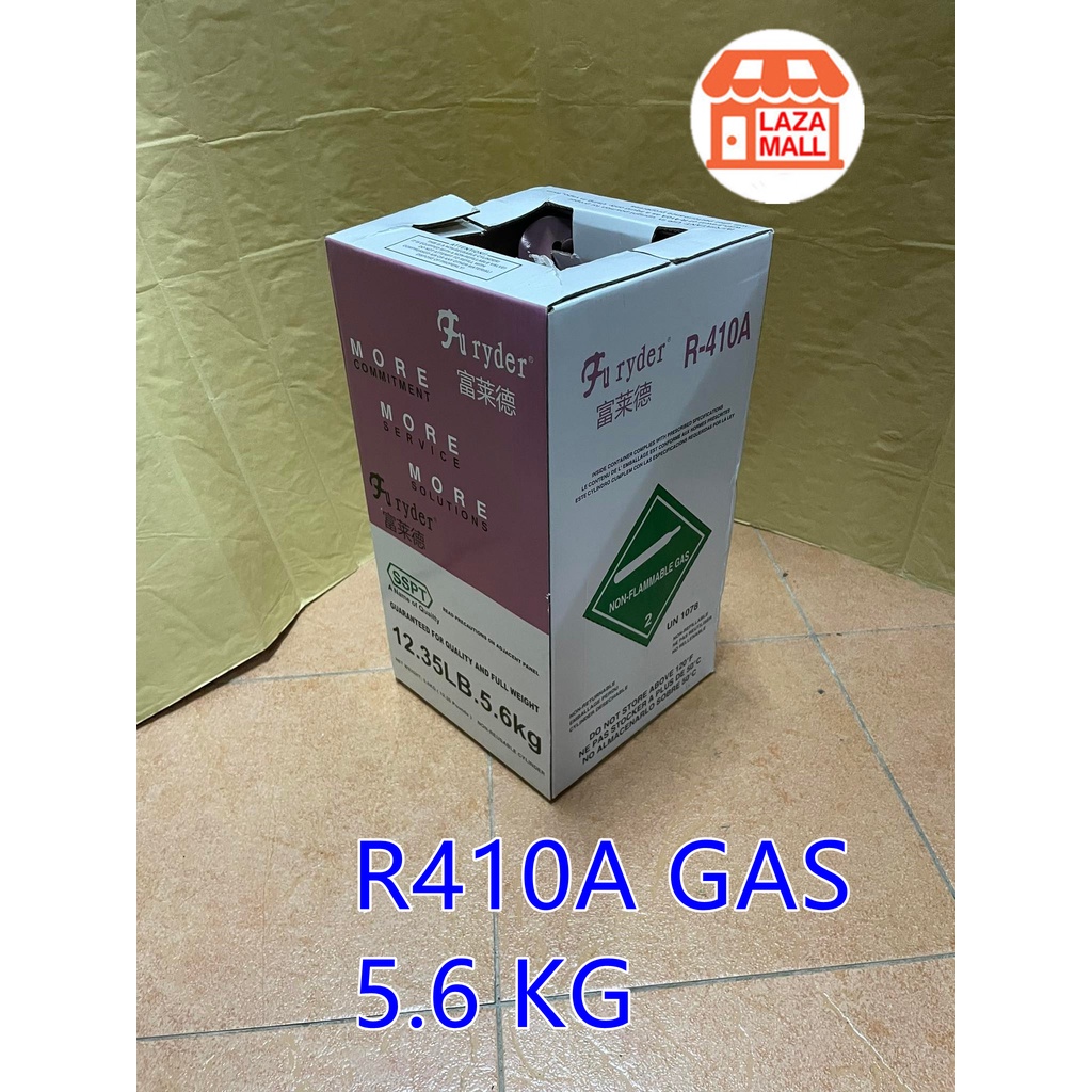 R410a GAS 5.6KG AIRCOND REFRIGERANT HOME AIRCOND GAS TONG Furyder r410 冷气 煤气体 GES PENYAMAN UDARA ...