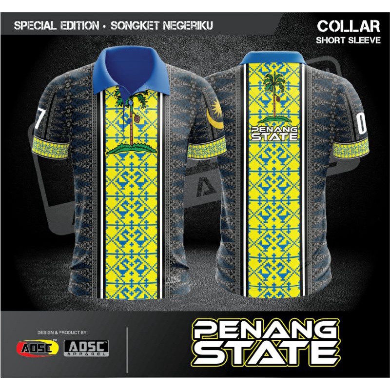 baju jersi negeri kedah, perak, perlis, penang | Shopee Malaysia