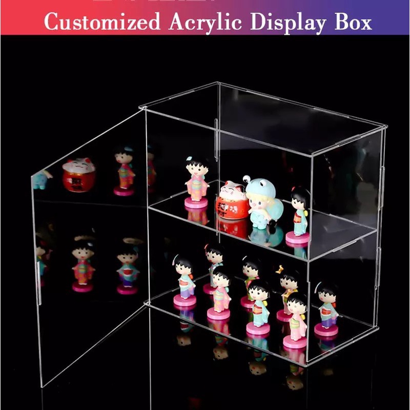 3mm Thick, 10 Colors, 2-Storey Mica Box, 25x10x30cm, 15cm High Each ...