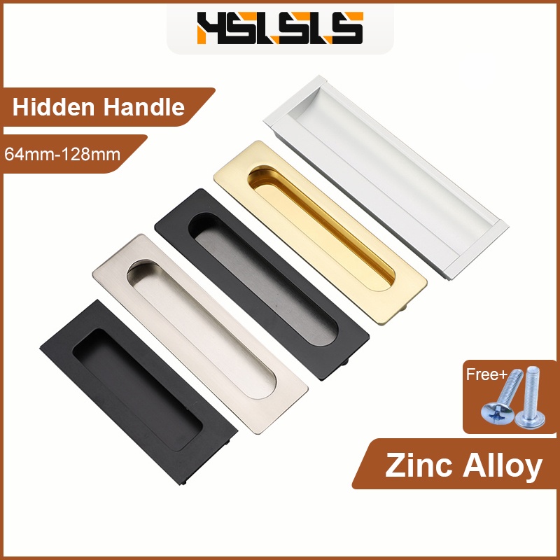 HSLSLS Hidden Handle Concealed Cabinet Pull Drawer Sliding Door Handle ...