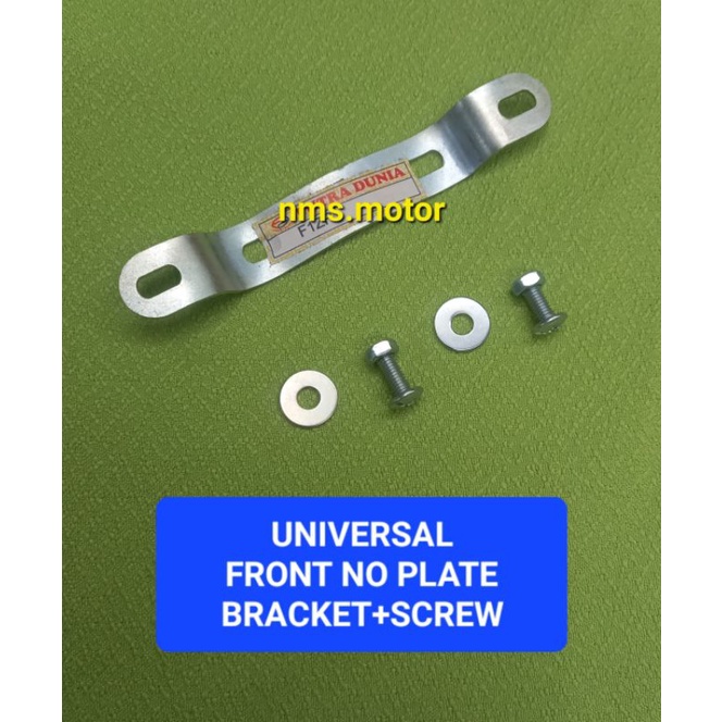 UNIVERSAL FRONT NO PLATE BRACKET/TAPAK NOMBOR PLATE DEPAN/FRONT NUMBER ...