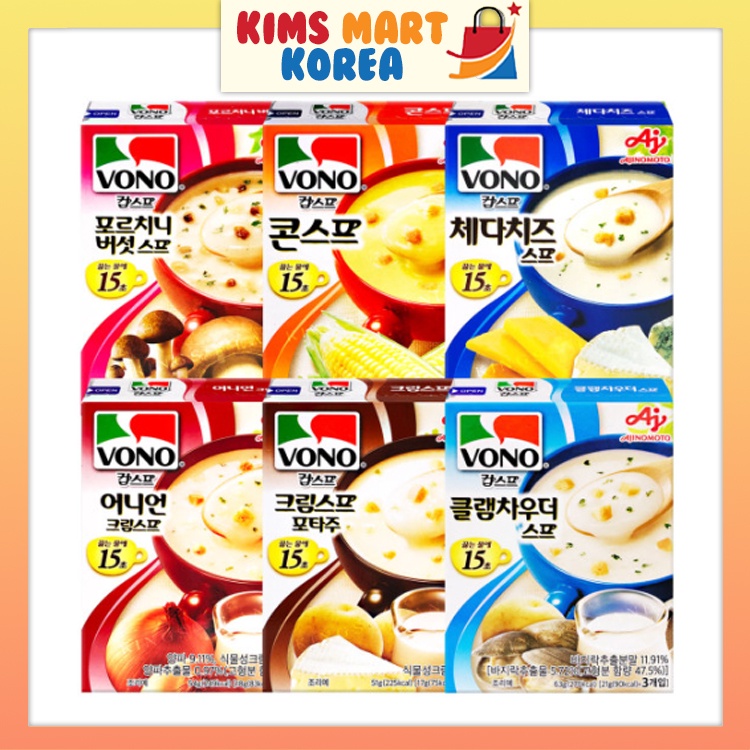 Vono Italian Soup Ready in 15 Second Korean Food Corn, Porcini Mushroom ...