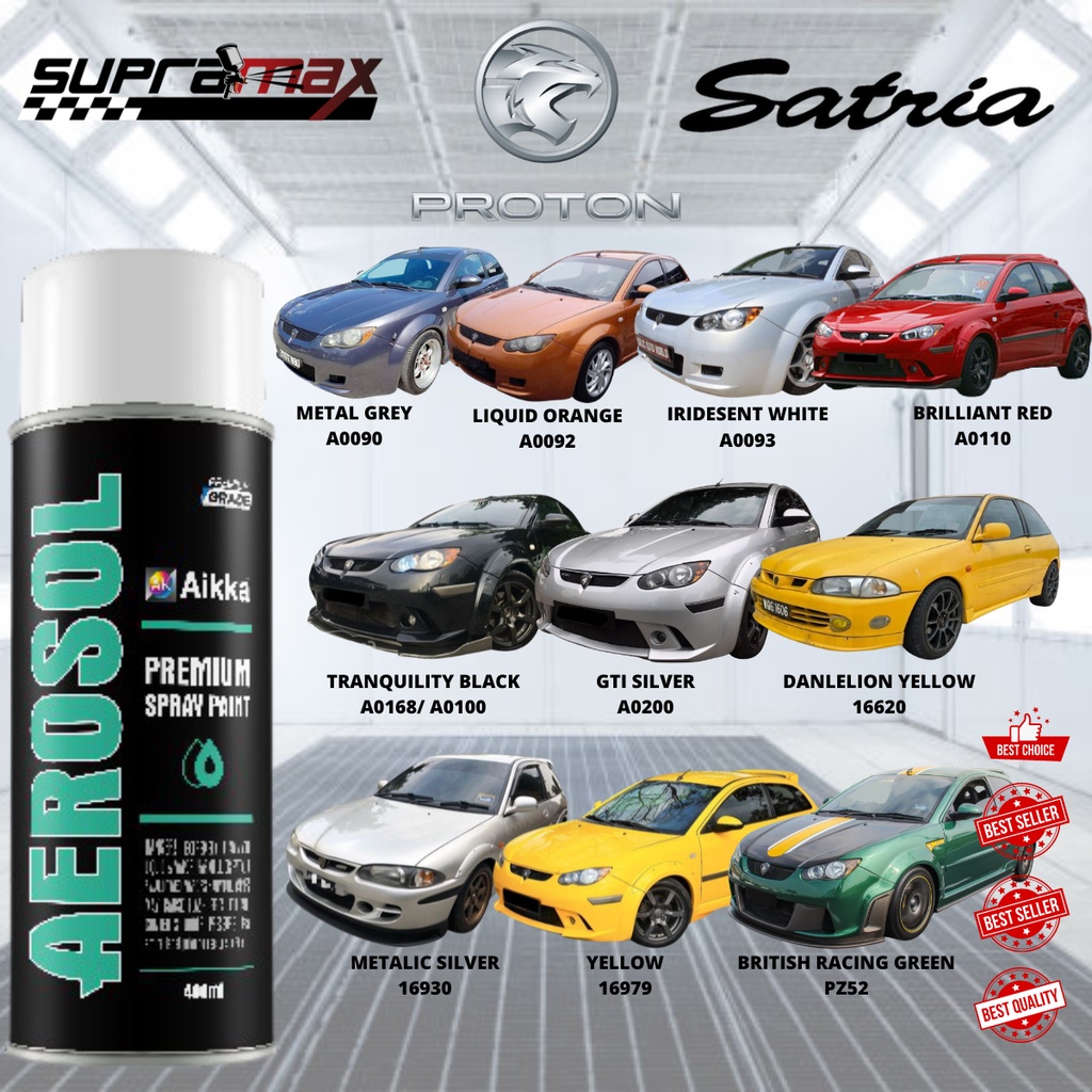 [Proton Satria] Touch Up Paint SUPRAMAX Aerosol Spray Ideal Original ...