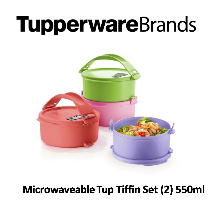 Microwaveable Tup Tiffin Set (2) 550ml | Shopee Malaysia
