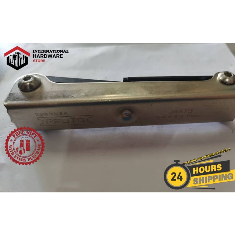 origin PROto allen key mm set (3,4,5,6,8,10mm) j4973 made in usa ...