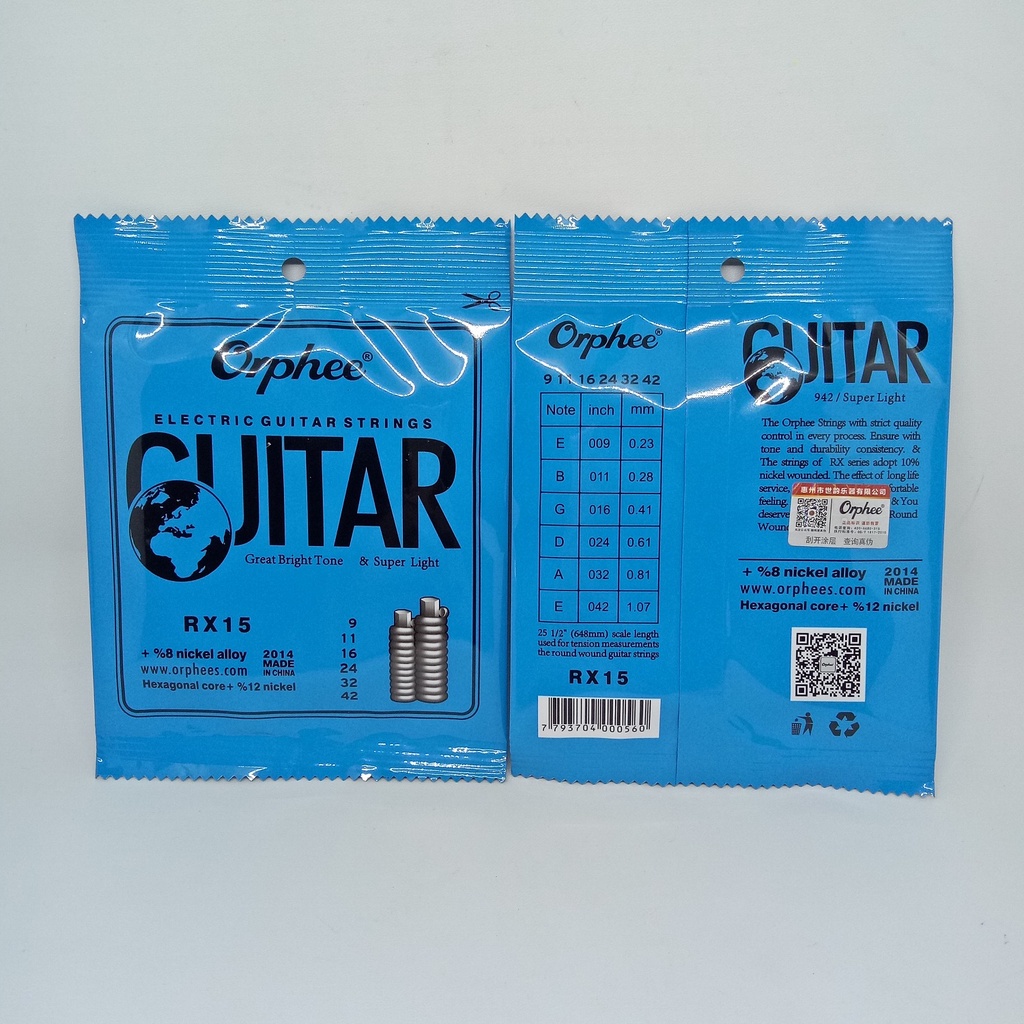 Orphee electric guitar strings 009 RX 15 | Shopee Malaysia