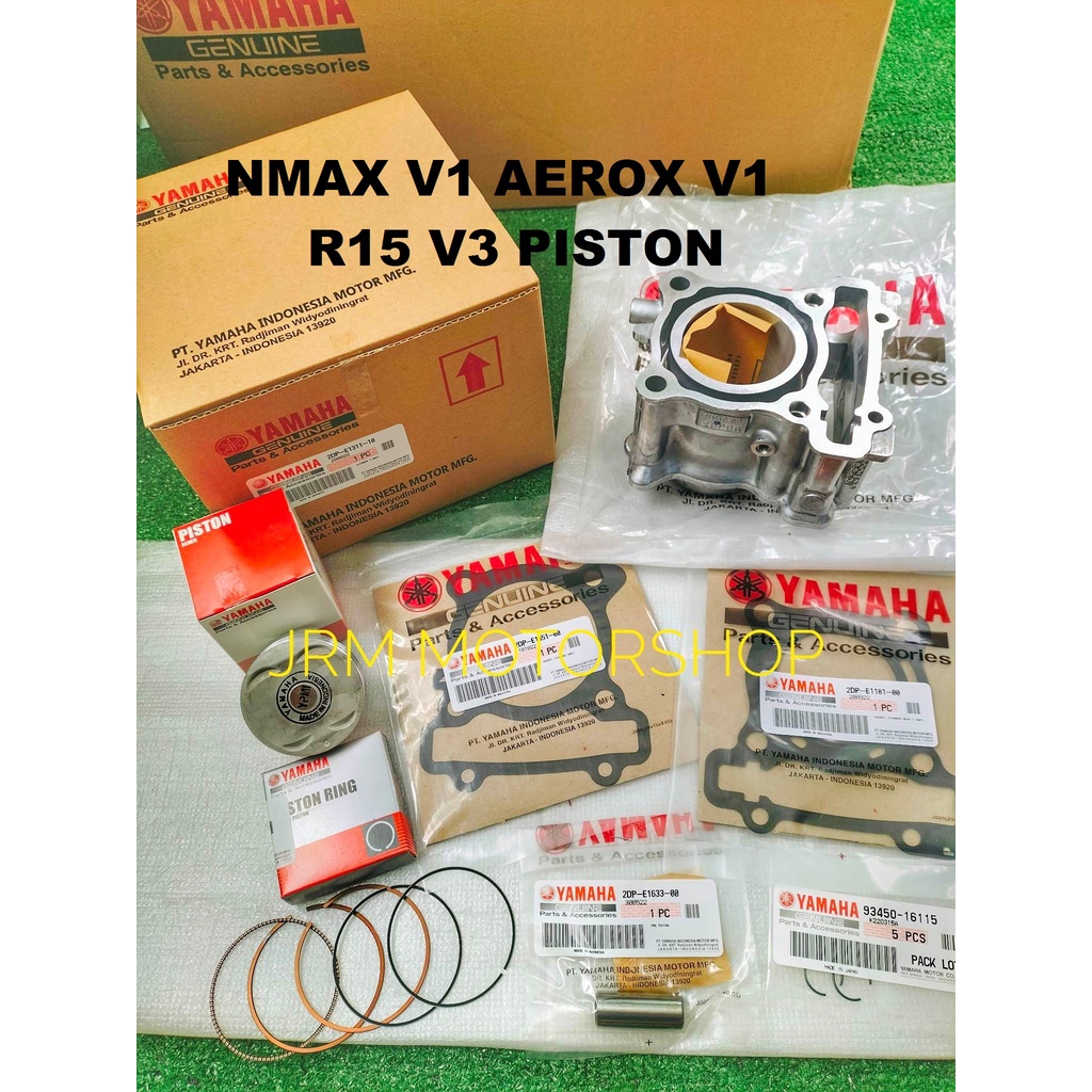 cylinder block set complete NMAX V1 V2 / AEROX V1 V2 100% GENUINEYAMAHA ...