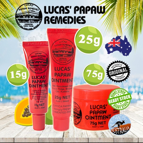 Lucas Papaw Ointment 15g, 25g, 75g Exp Date: Jan 2025 | Shopee Malaysia