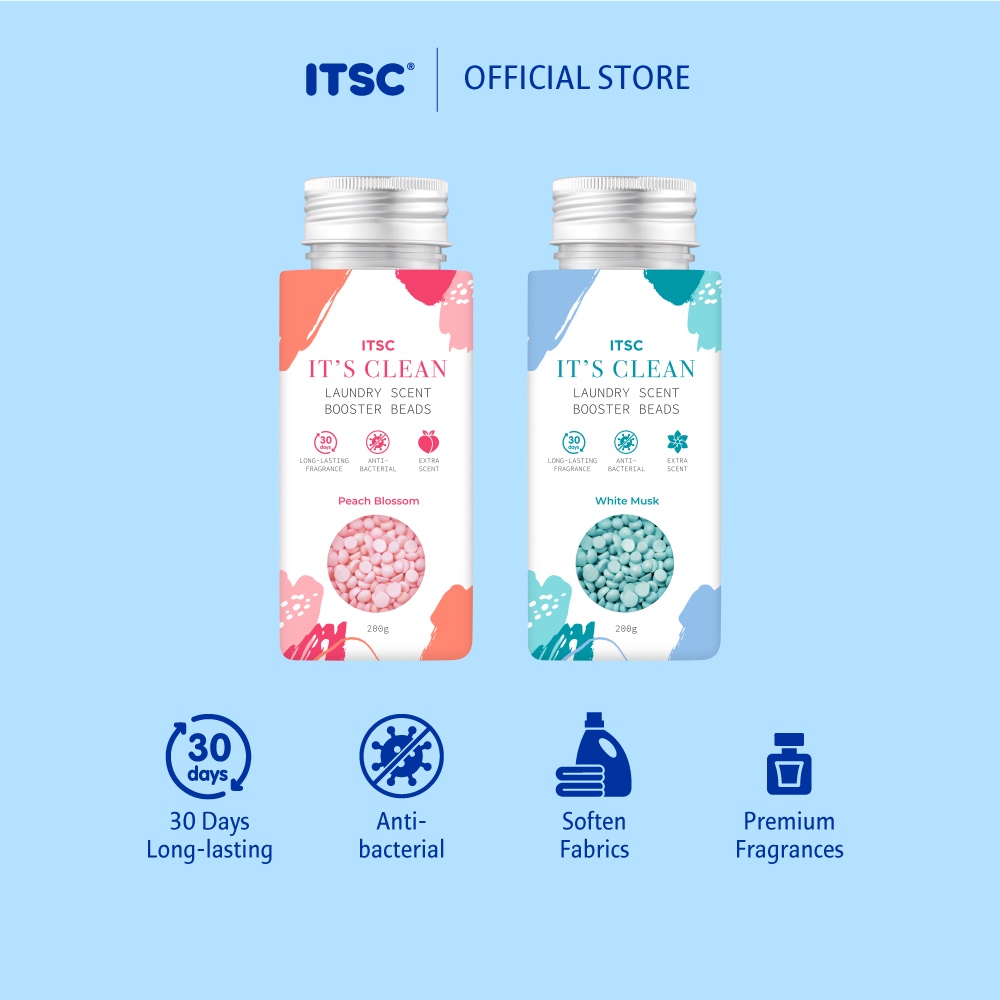 ITSC IT'S CLEAN Laundry Scent Booster Beads 200g | Peach Musk Cloth ...