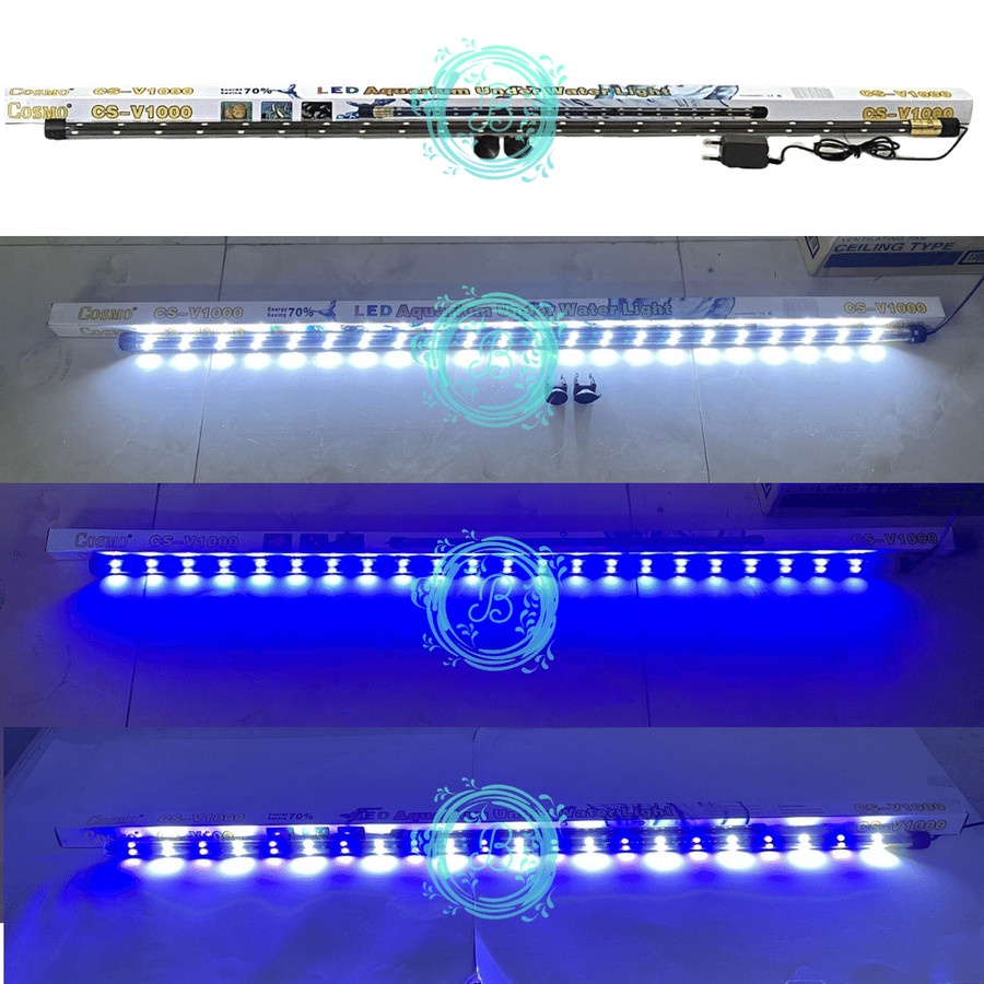PUTIH [Pipe Packing] Cosmo CS V1000 LED Submersible Aquarium Pond Light ...