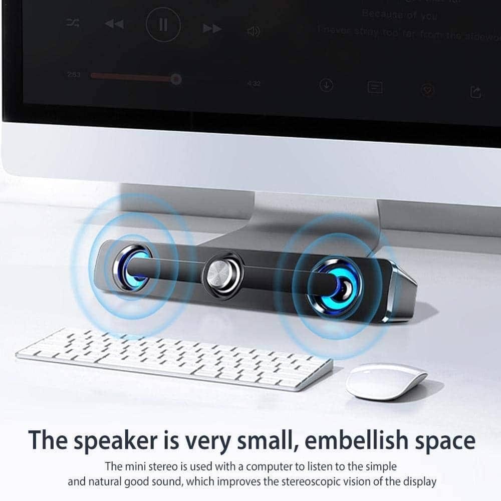 V111 Computer Speaker USB Wired Powerful Bar Stereo Subwoofer Bass ...
