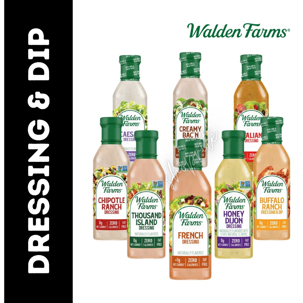 Walden Farms Dressing, Marinade & Dip [Caesar/Ranch/French/Thousand ...