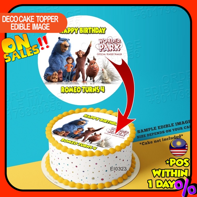 Printing Wonder Park Wallpapers Edible Image Print Cake Photo Icing ...