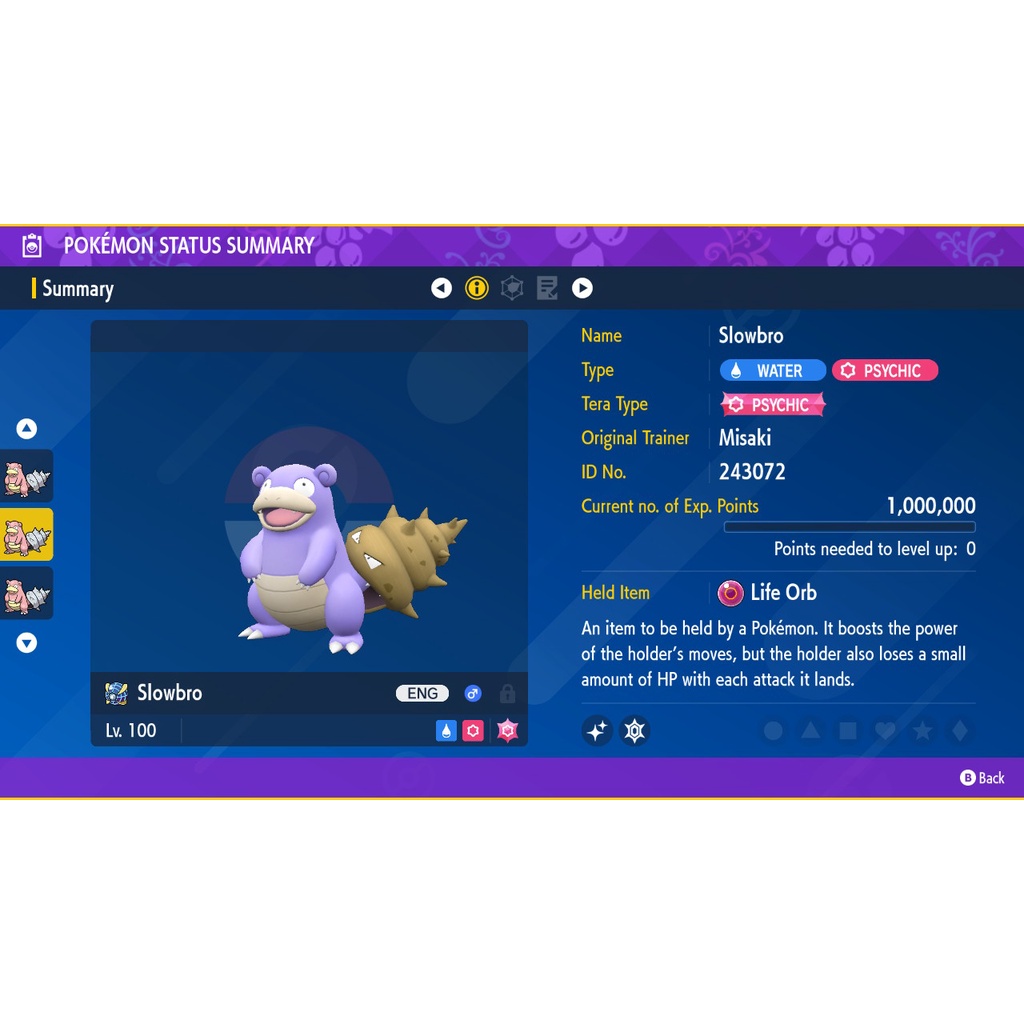 Pokemon Scarlet & Violet 6IVs Tera Raid Build Shiny Slowbro | Shopee ...