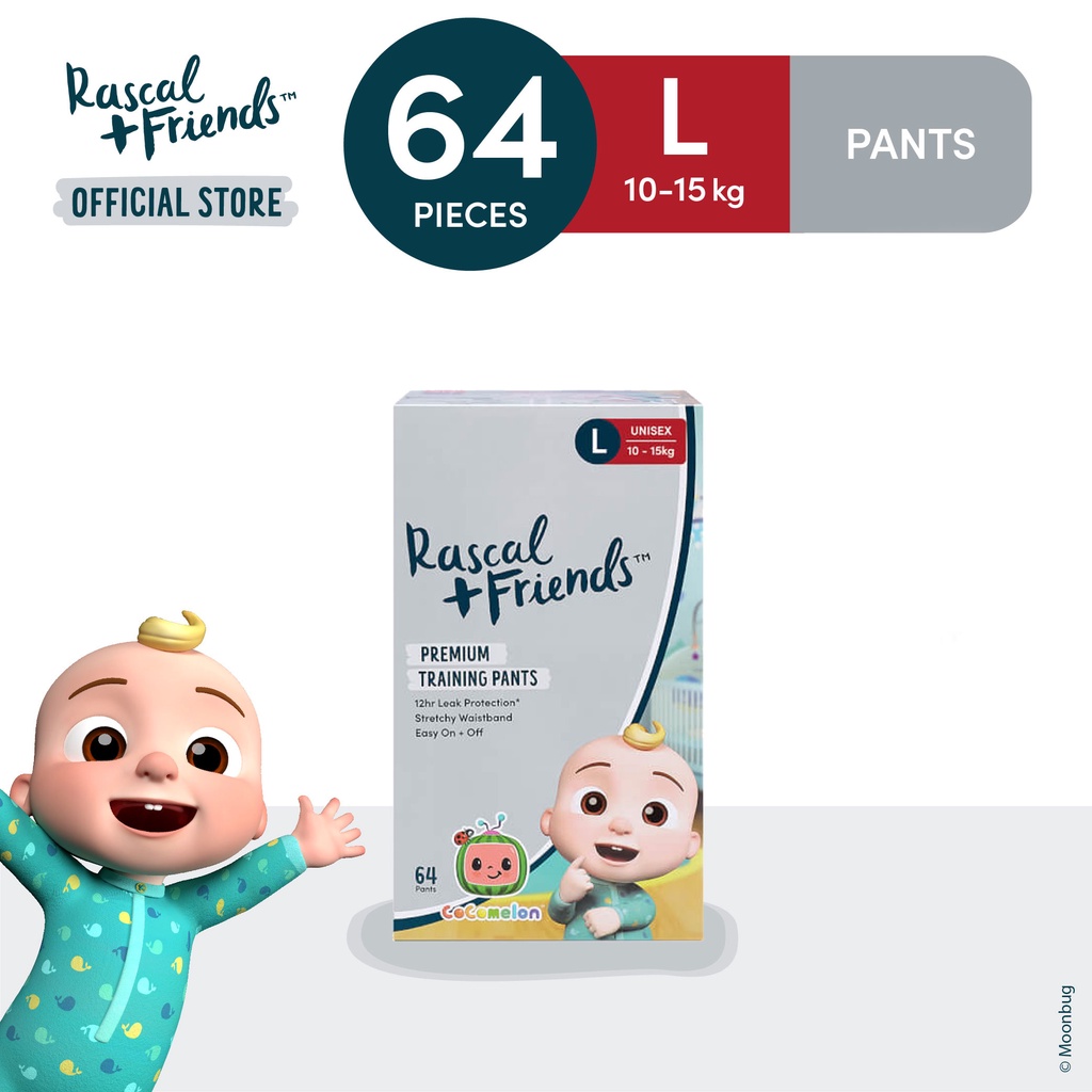 Rascal + Friends Cocomelon Diaper Pants - Large, 64 Pads | Shopee Malaysia