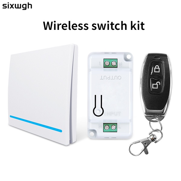 Wireless switch kit remote control switch DIY modified lamp switch kit ...