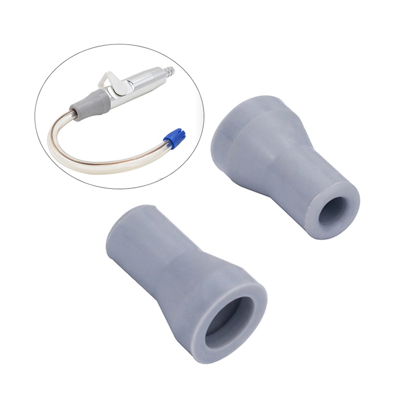 2pcs Dental Saliva Ejector Weak Suction Rubber Snap Tip Adapter ...