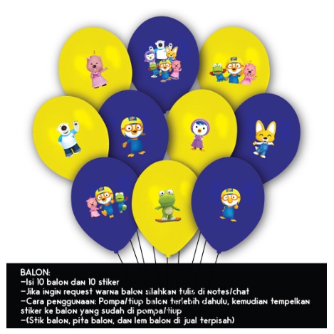 Pororo Decoration Package HAPPY BIRTHDAY BIRTHDAY BANNER Decoration ...