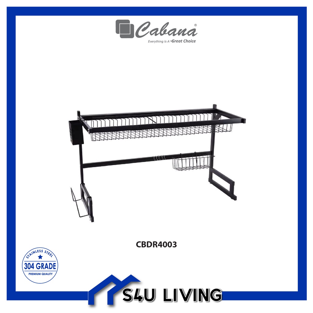 CABANA CBDR4003 Stainless Steel 304 Dish Layer Rak Pinggan Besi Sinki ...