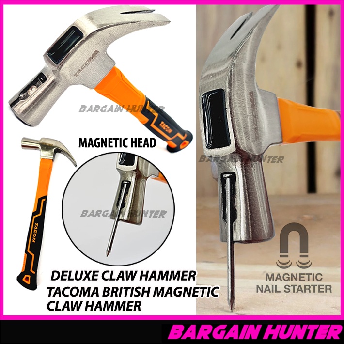 Heavy Duty TACOMA British Seiko Quality Magnetic Claw Hammer 27mm TBR ...