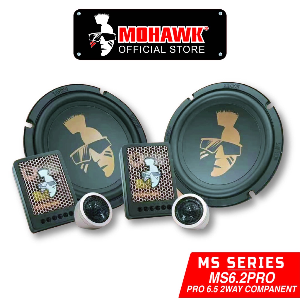 Mohawk MS Series 6.5" Component Set Car Speaker 2 Way Component Spk ...