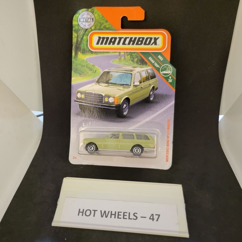 MATCHBOX GREEN MERCEDES-BENZ W123 WAGON - BLISTER PECAH/NON MINT CRACK ...