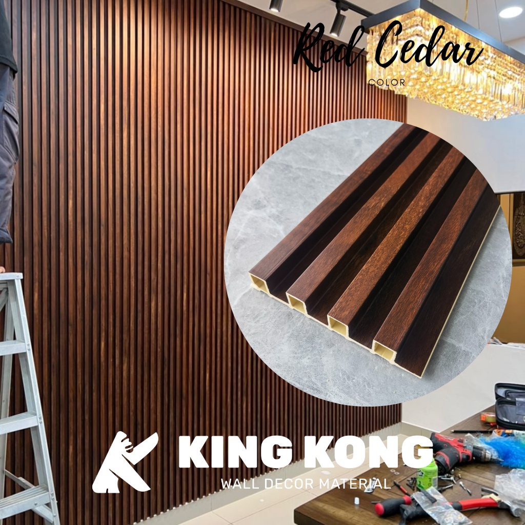 Wall Panel Fluted Wall Panel WPC materials WPC Papan Dinding 防水格栅墙板 ...