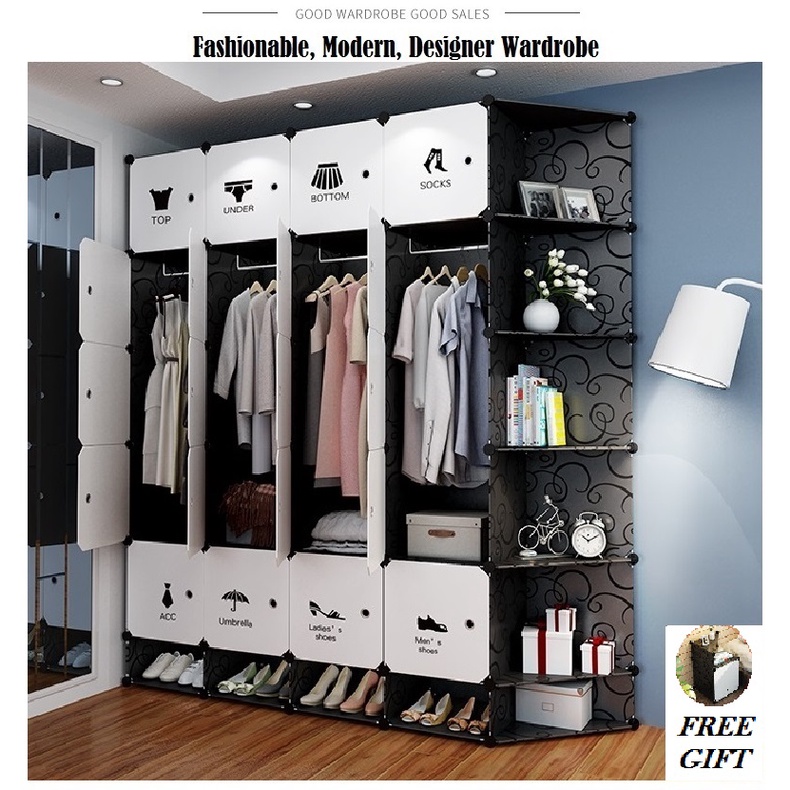 Simple & Modern Wardrobe / Cabinet / Bedroom Wardrobe | Shopee Malaysia