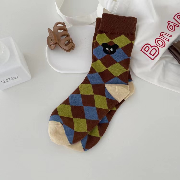 MALAYSIA READY STOCK!1 Pair Korean Women / Lady Cartoon Cute Full ...