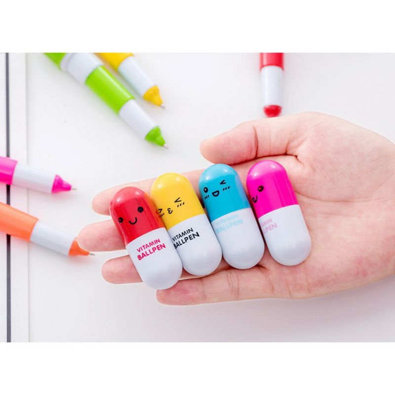 Colourful Cute Design Capsule Ball Pen (1pcs) | Shopee Malaysia