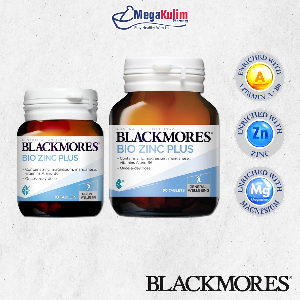 Blackmores Bio Zinc Plus (30 / 90 Tab) | Shopee Malaysia