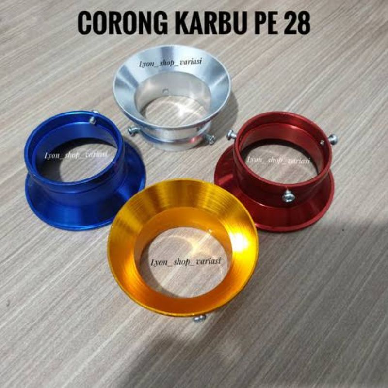 MERAH Velocity carburetor funnel pe 28 pwk 28 short model full cnc ...