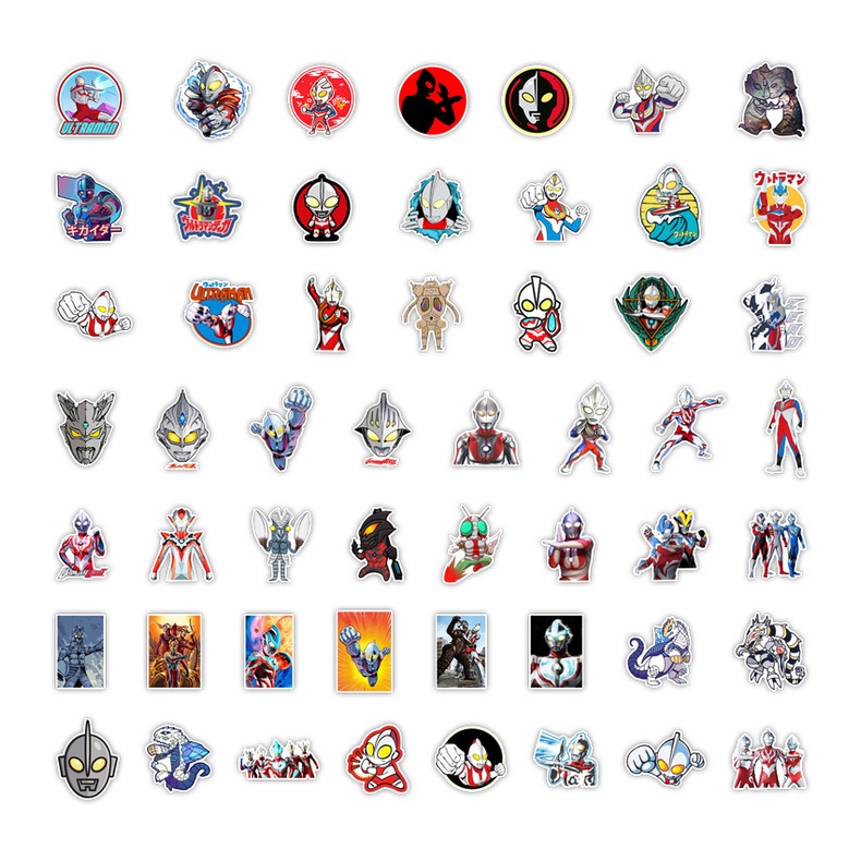 ULTRAMAN 50 pcs Waterproof Non Repeating Stickers Pack | Shopee Malaysia