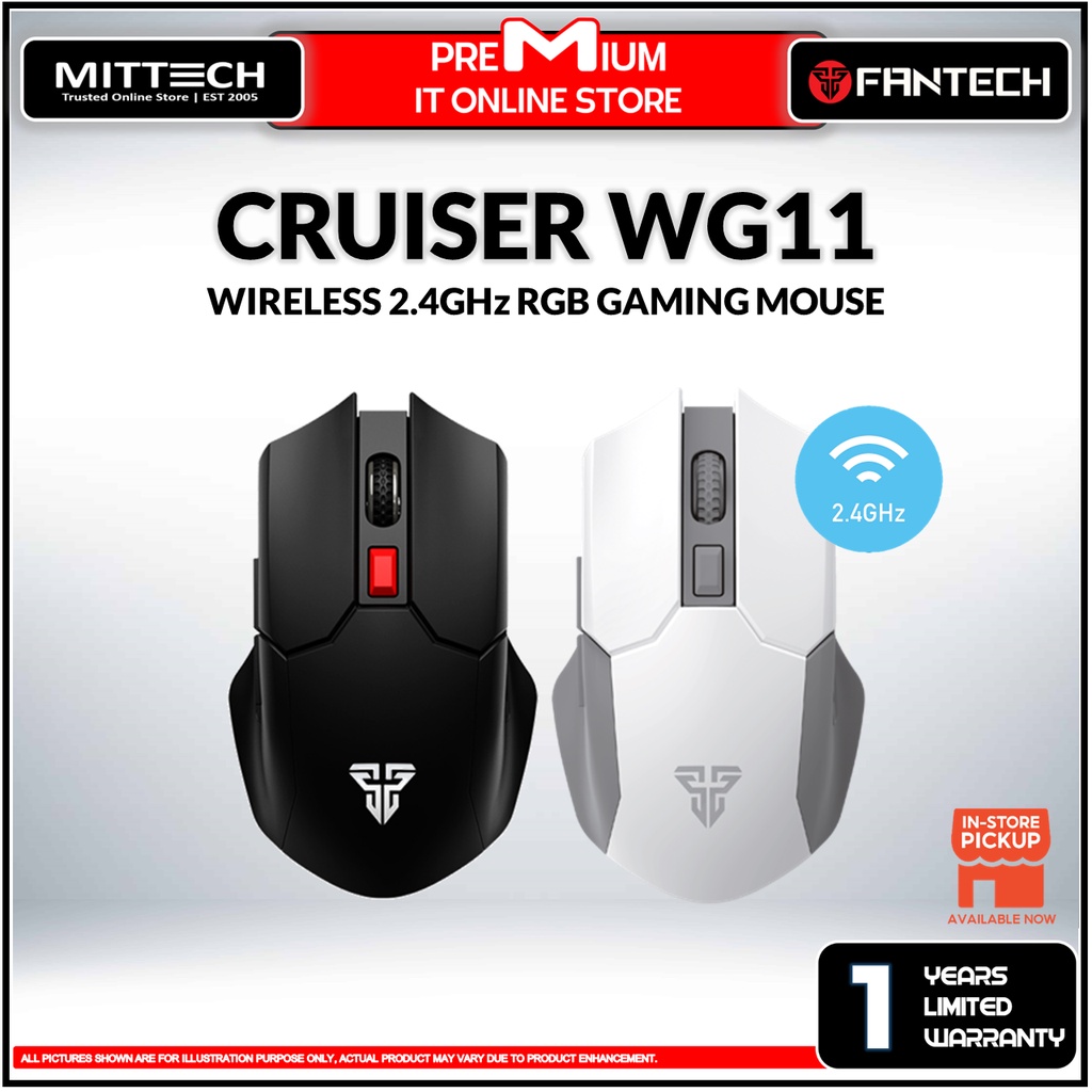 Fantech CRUISER WG11 Wireless Pro Gaming Mouse | On-the-fly Adjustable ...