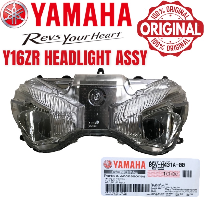 YAMAHA Y16 Y16ZR 100% ORIGINAL LED HEAD LAMP ASSY HEADLIGHT ASSY LAMPU ...